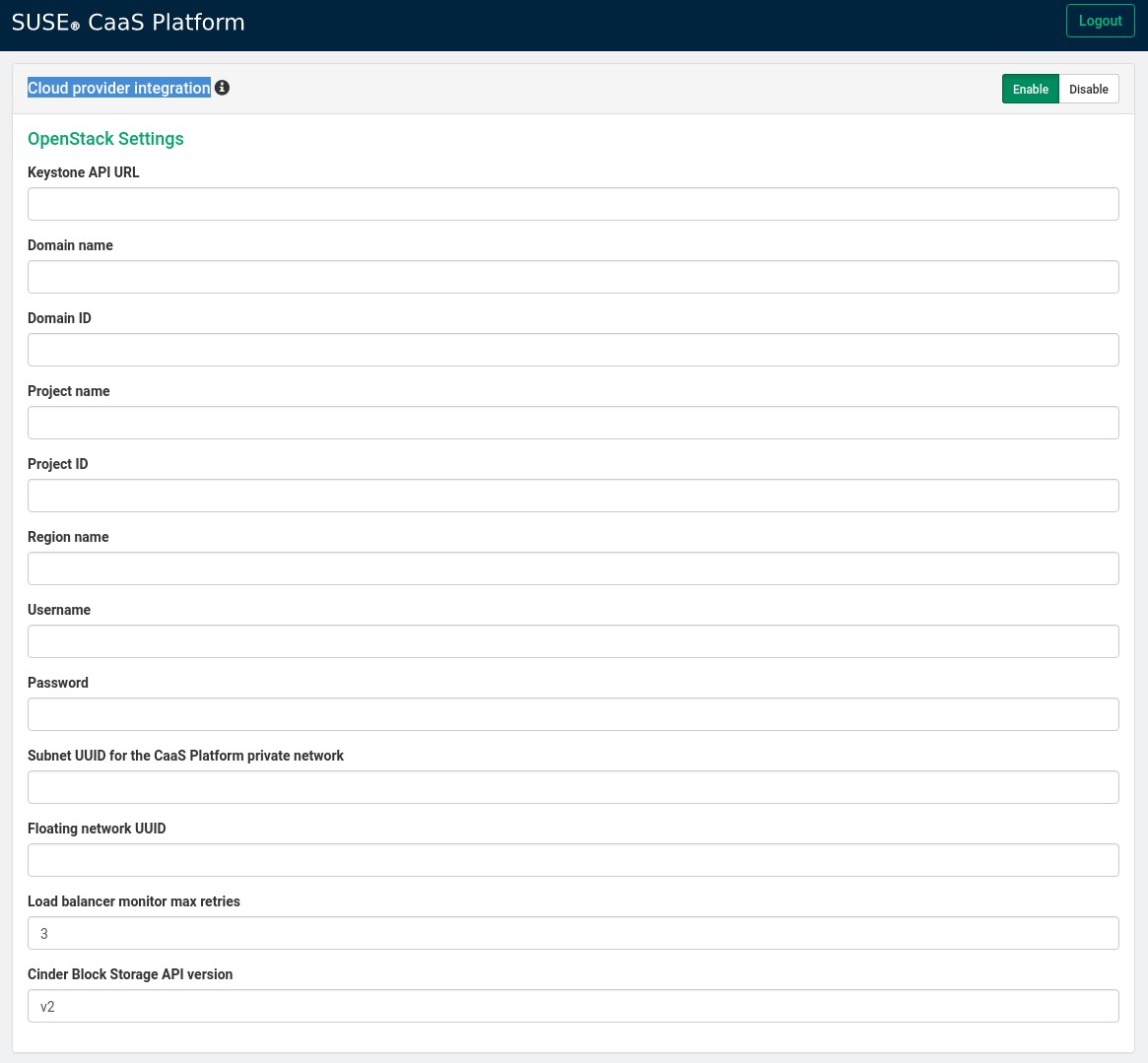 SUSE CaaS Platform 3 Kubernetes 云提供商集成 | SUSE Communities