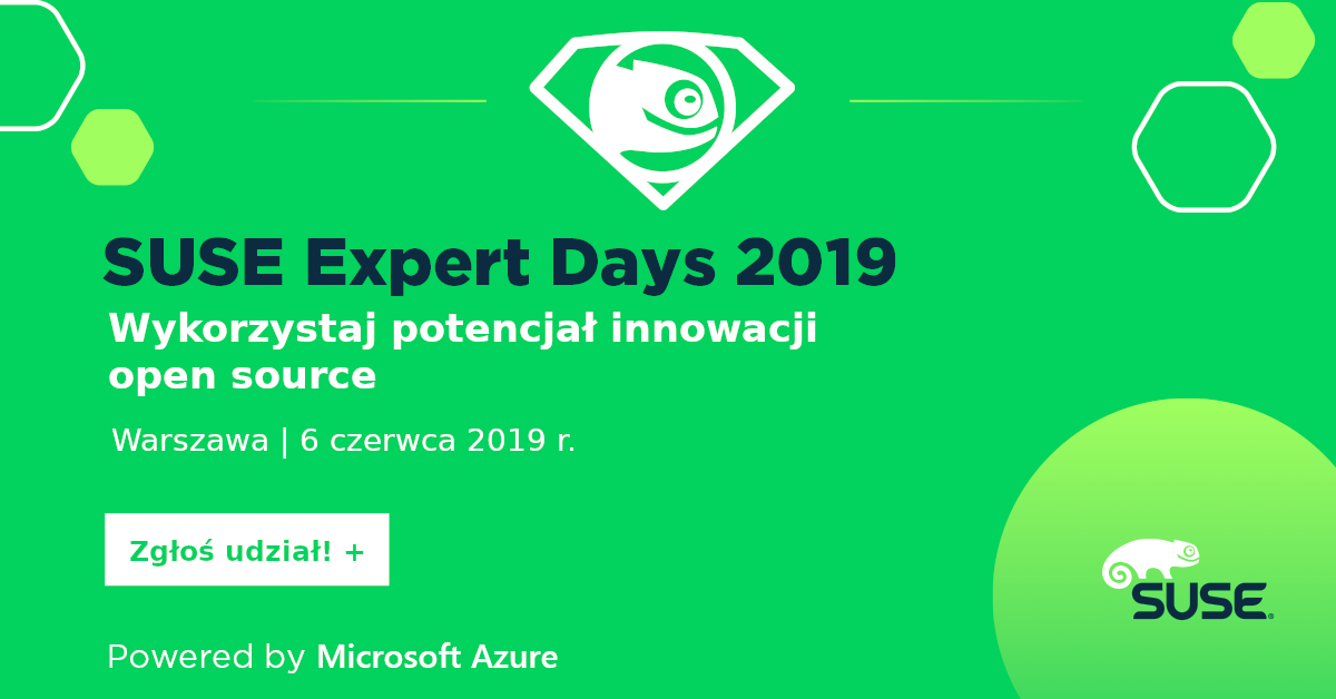 SUSE Expert Days 2019 - jak wykorzystać potencjał innowacji open source ...