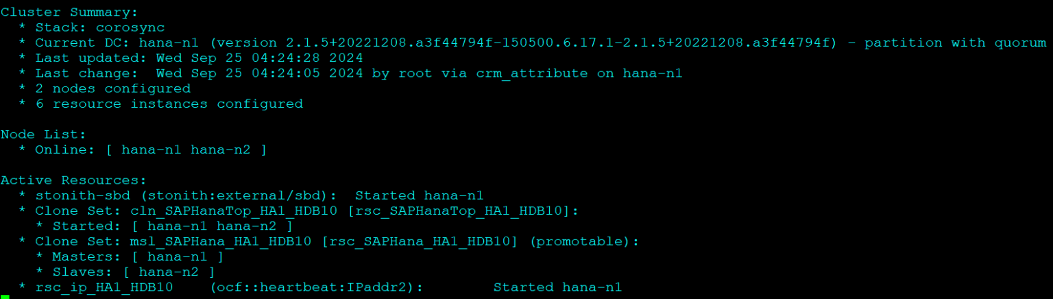 SETUP TWO NODE HANA CLUSTER WITH REPLICATION AND HIGH AVAILABILITY ...