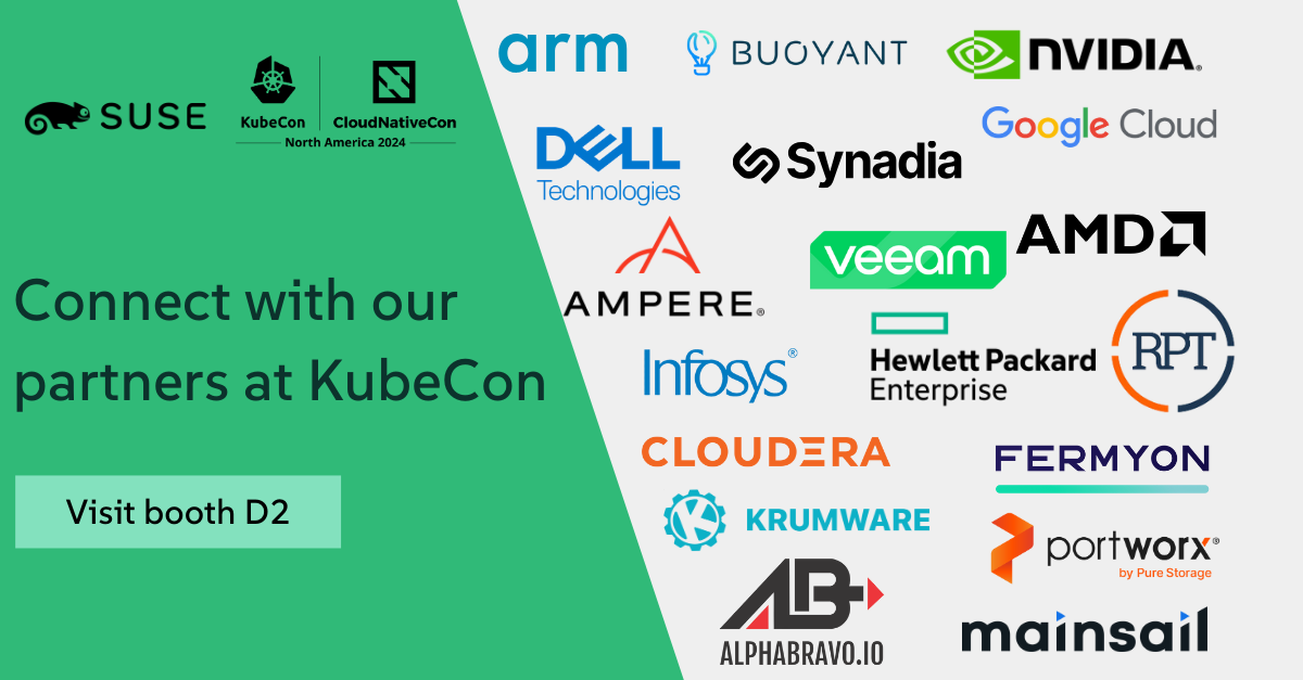 SUSE at KubeCon+CloudNativeConNA'24: Diamond Sponsorship & Exclusive Partner Showcase Booth ...